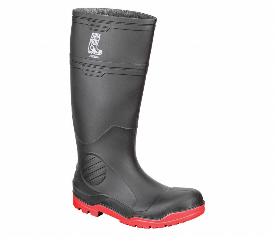 DRYPRO Botas a la rodilla de PVC Talla 28 Negro - Botas de Caucho ...