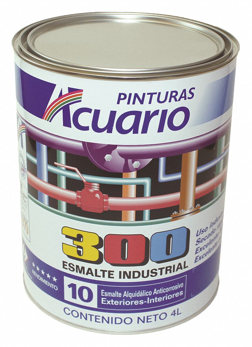 PINTURAS ACUARIO Esmalte Industrial , Acabado Mate , Color Negro Mate ...