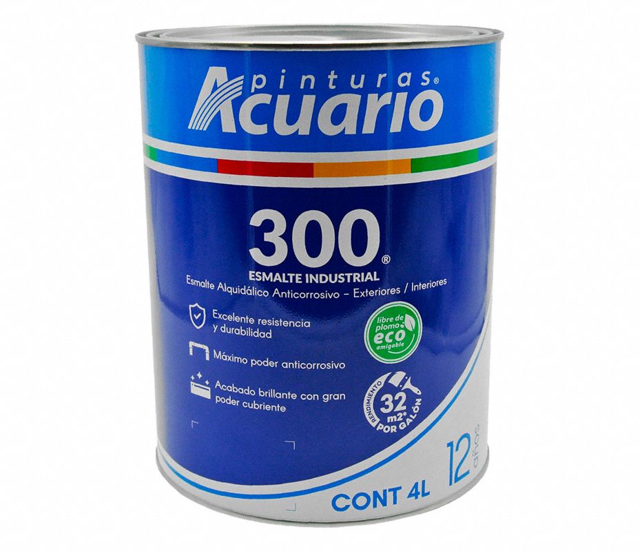 PINTURAS ACUARIO Esmalte Industrial , Acabado Brillante , Color Azul ...