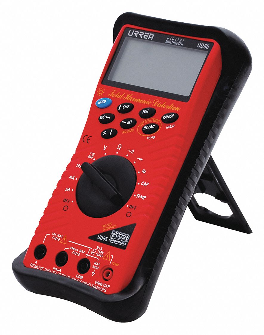 URREA Multímetro Digital 750V 10A 4000 conteos - Multímetros Digitales ...