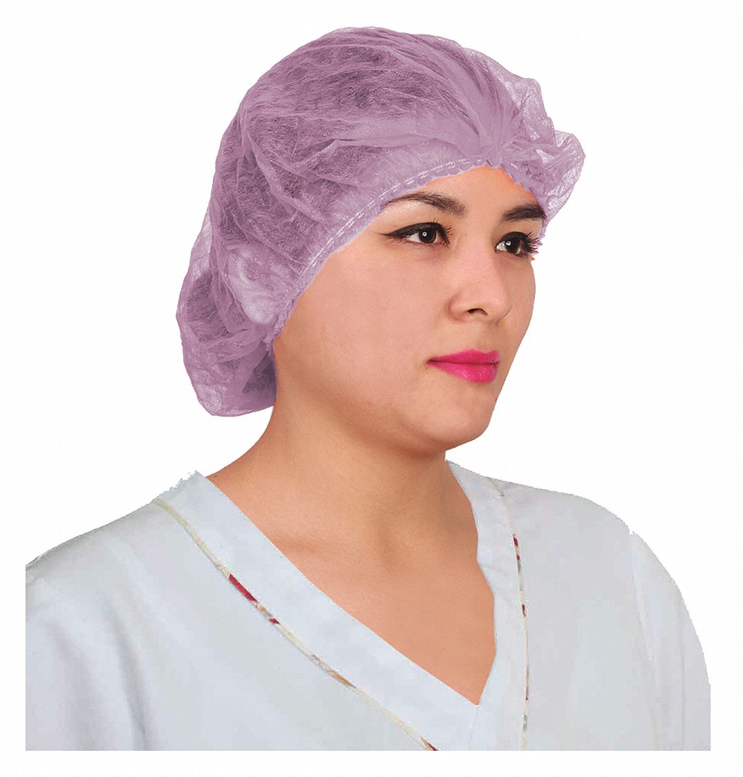 OAK SAFETY PRODUCTS Cofia Polipropileno Morado 21" Paquete con 100 ...