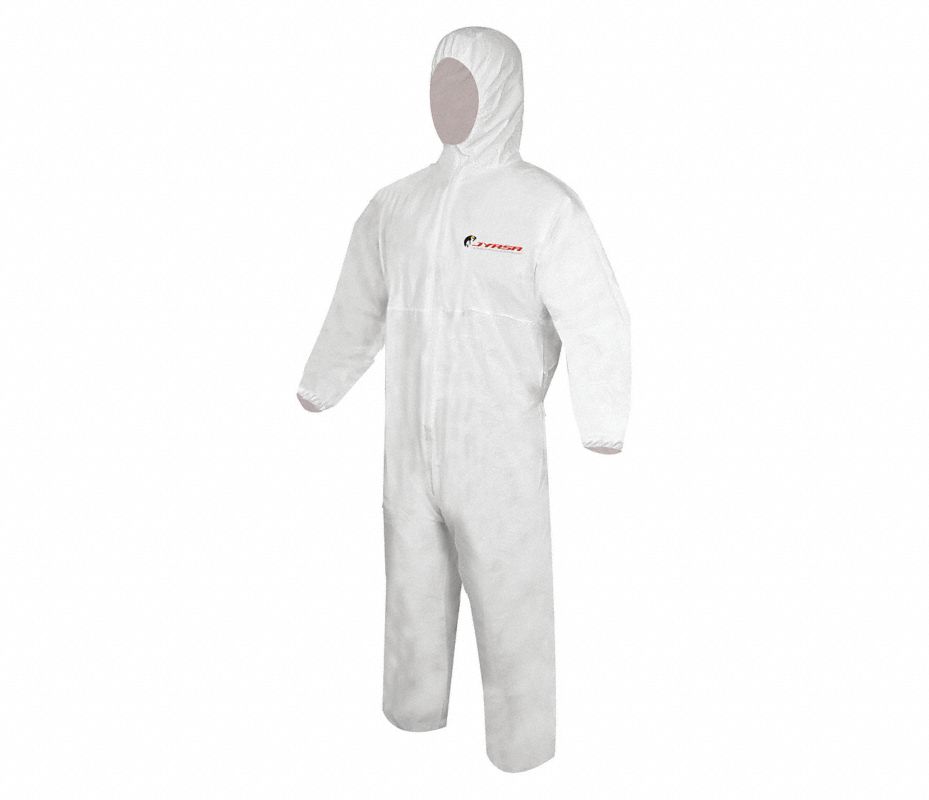 JYRSA Overol Desechable Blanco de Polipropileno y Polietileno ...