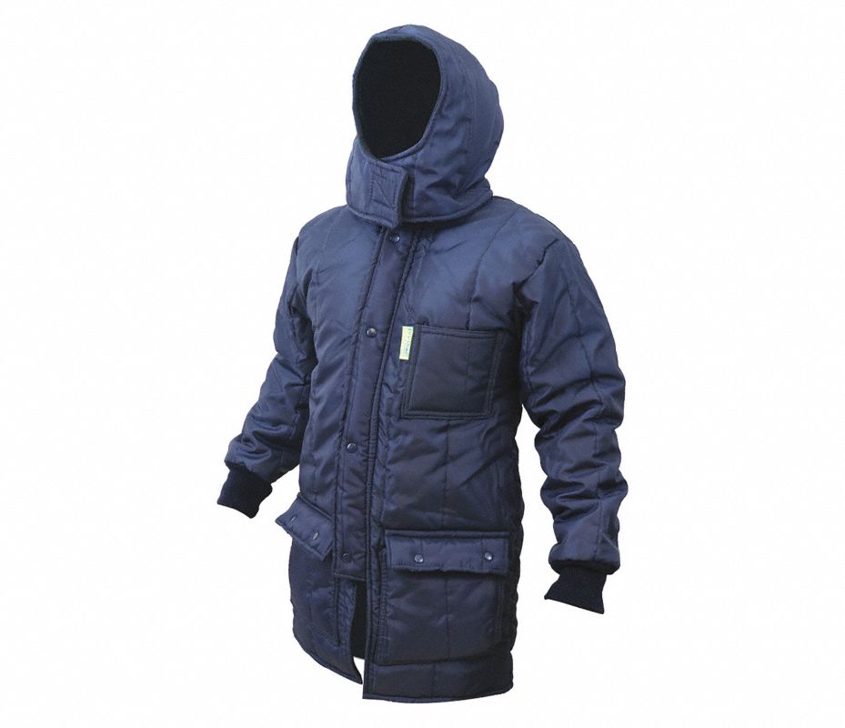 JYRSA Chamarra Cazadora para Cuarto Frío Azul Nailon Repelente al Agua ...