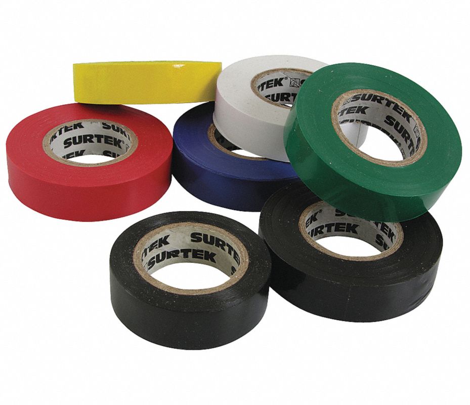 SURTEK Cinta Aislante,60 pies L,Negro - Cintas Aislantes Eléctricas ...