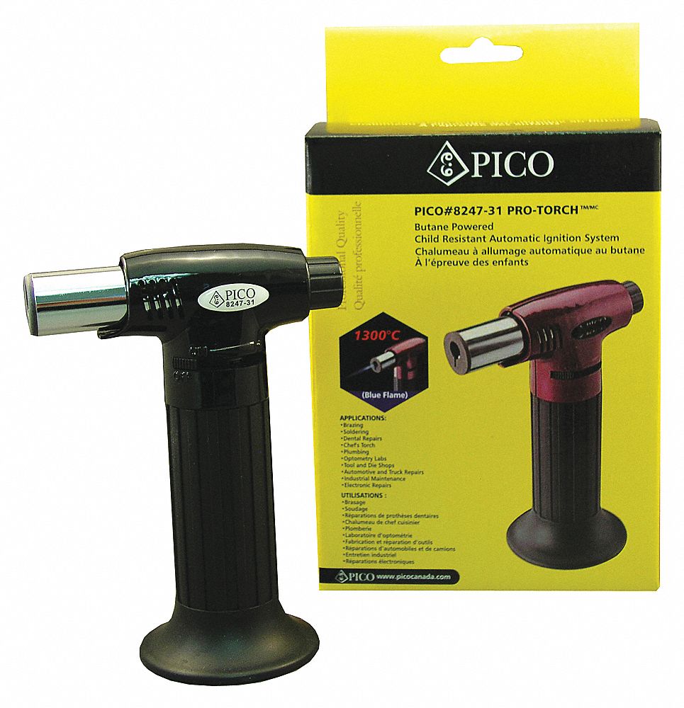 PICO PRO-TORCH MICRO TORCH, BUTANE, REFILLABLE, SAFETY LOCK, FLAME TEMP ...