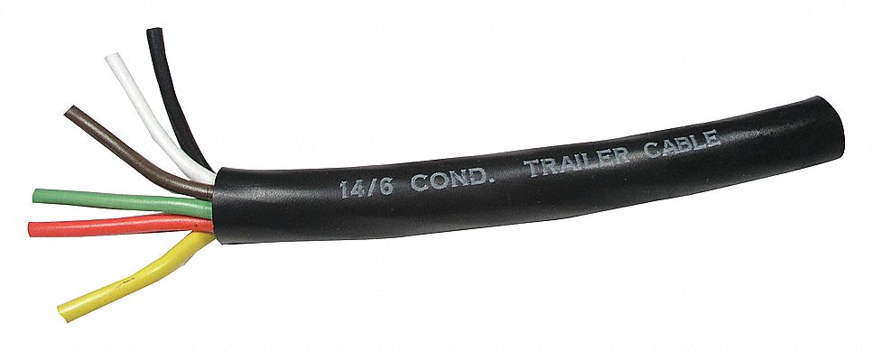 WT14-6 Trailer Cable, Stranded Bare Copper, 14/6, 53% OFF