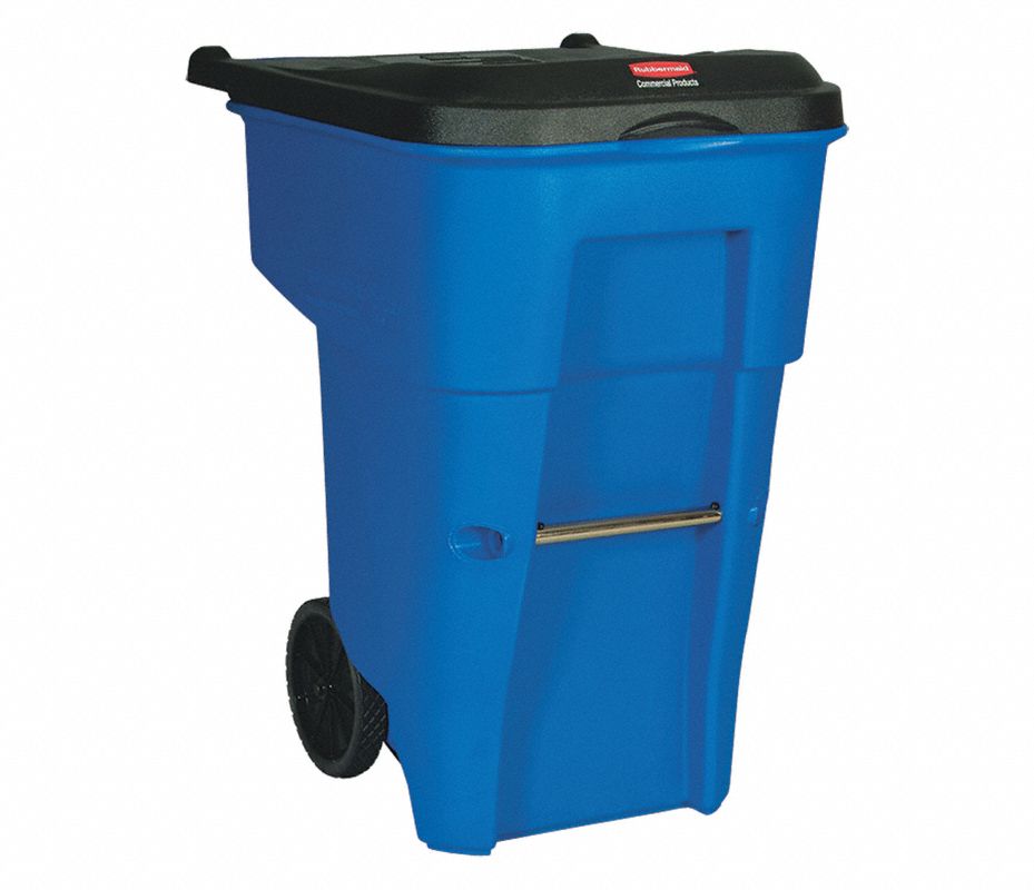 RUBBERMAID COMMERCIAL PRODUCTS Bote de Basura con Ruedas, Rectangular ...
