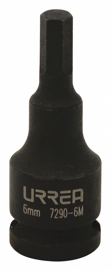 URREA Dado Impacto Métrico de 6mm , Tipo de Punta Hexagonal , Acabado Fosfatizado - Dados de ...