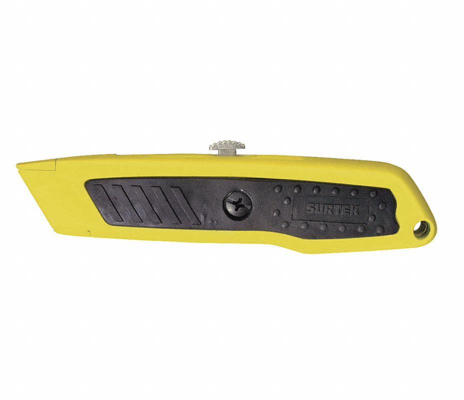 SURTEK Navaja Utilitaria Fija Bi-Metal Mango Amarillo/Negro - 28V653 ...