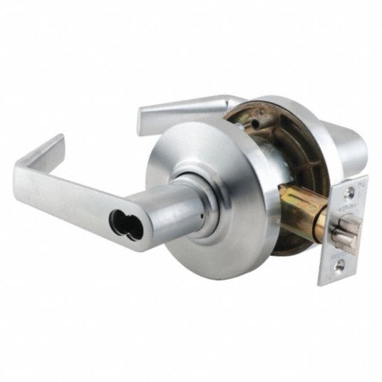 SCHLAGE, Office Lever Locksets, Chrome, Door Lockset - 36Z046|AL53BD ...