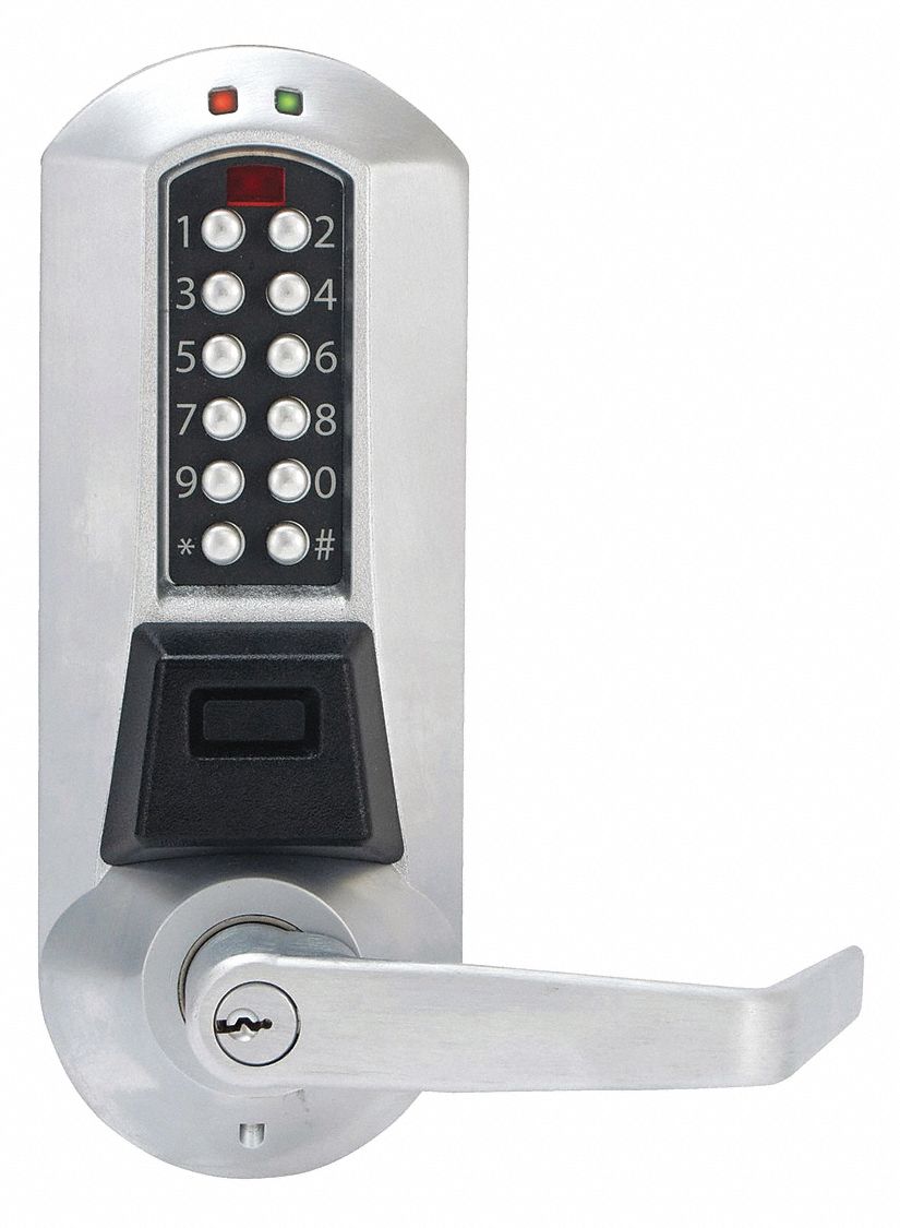 SIMPLEX, Proximity and Keypad, Chrome, Electronic Keyless Lock - 28XW69 ...