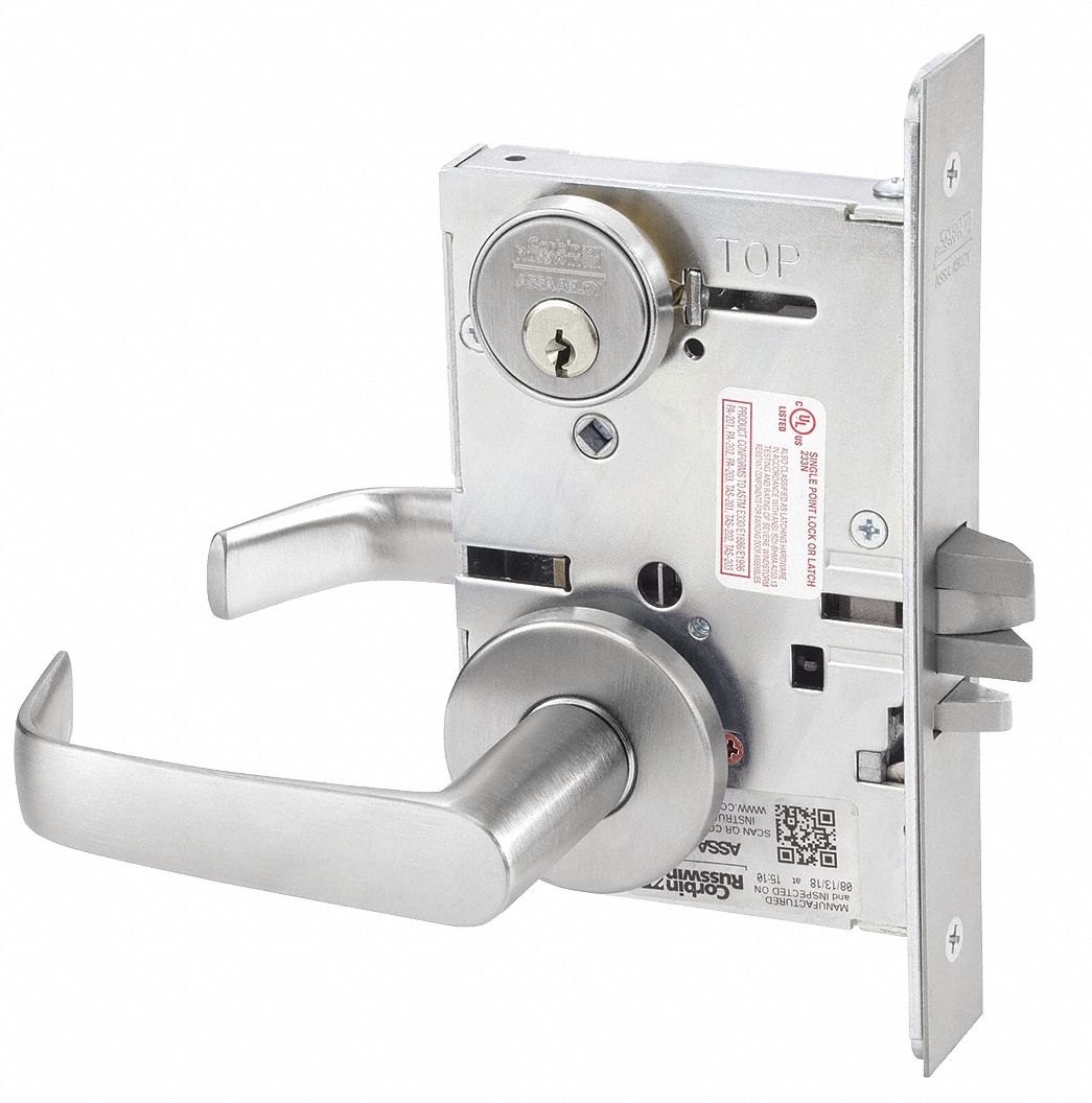 CORBIN, Storeroom Lever Locksets, Chrome, Door Lockset - 28XZ06|ML2057 ...