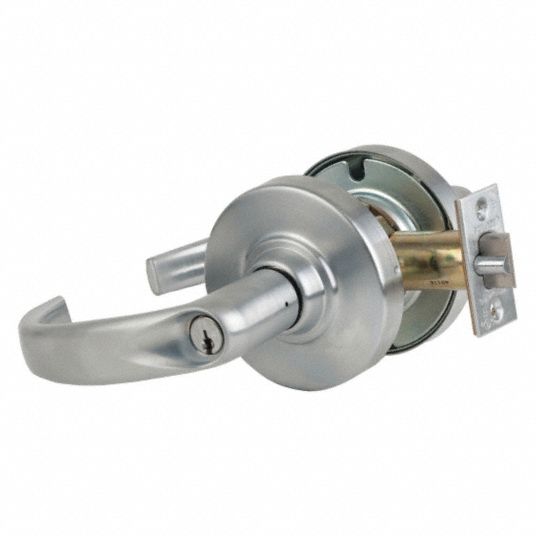 SCHLAGE, Storeroom Lever Locksets, Chrome, Door Lockset - 28XZ73|ND80PD ...