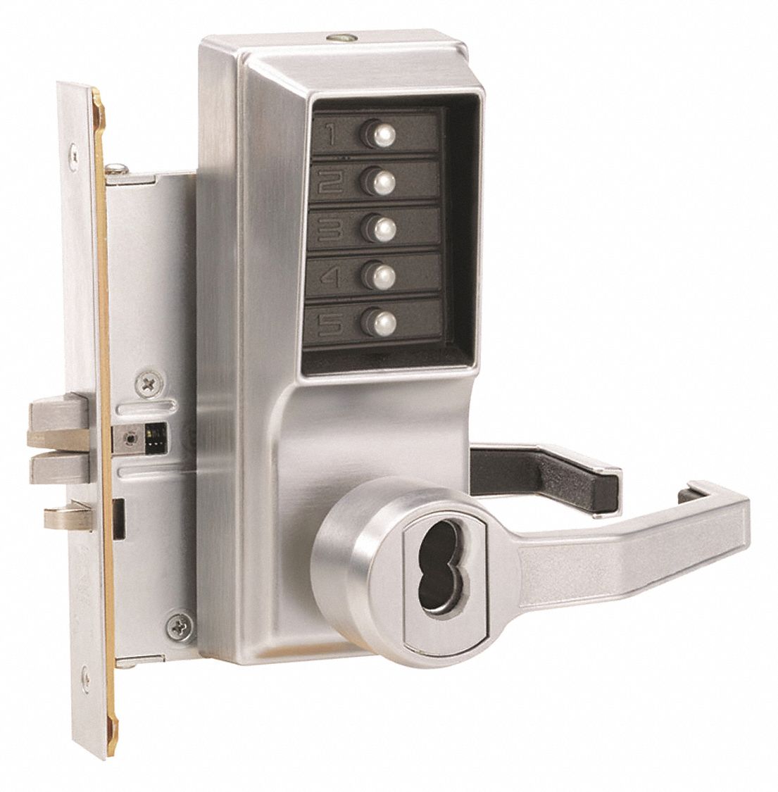 SIMPLEX, Chrome, Mechanical Keyless Access Control Lock - 28YA29|R8146S ...