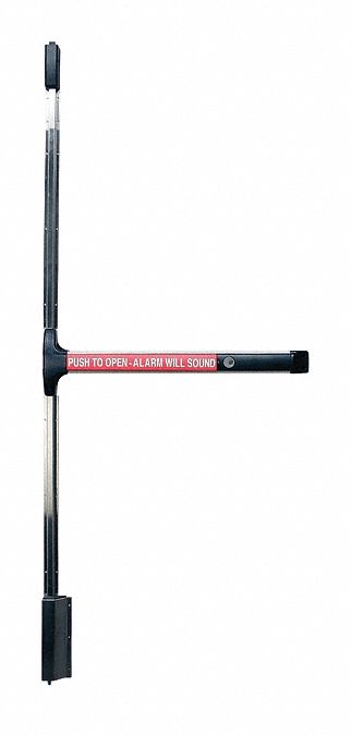 DETEX, 36 in Max Door Wd, Aluminum, Surface Vertical Rod - 28YA76|V50 ...