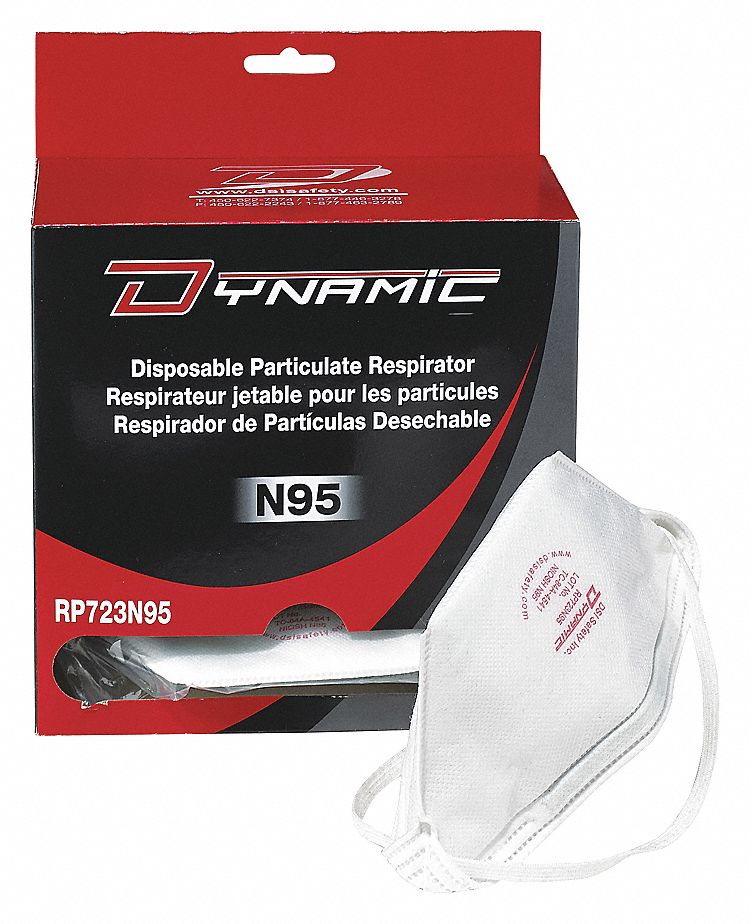 DYNAMIC RESPIRATOR DISP. FLAT FOLD N95 - 9478 - DSIRP723N95 | RP723N95 ...