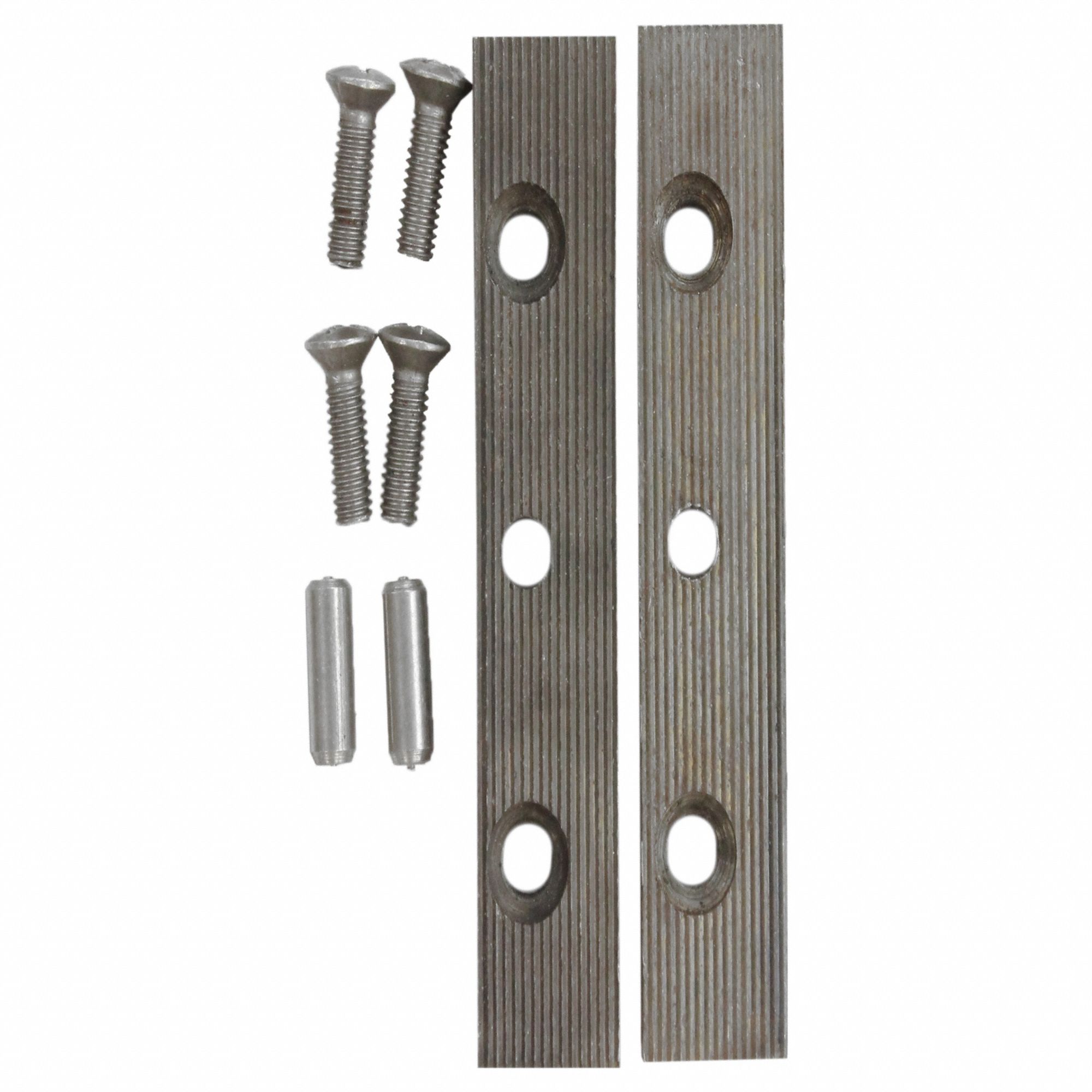 WILTON, Steel, For 4 in Vise Jaw Wd, Serrated Jaw Inserts - 806ZX9 ...