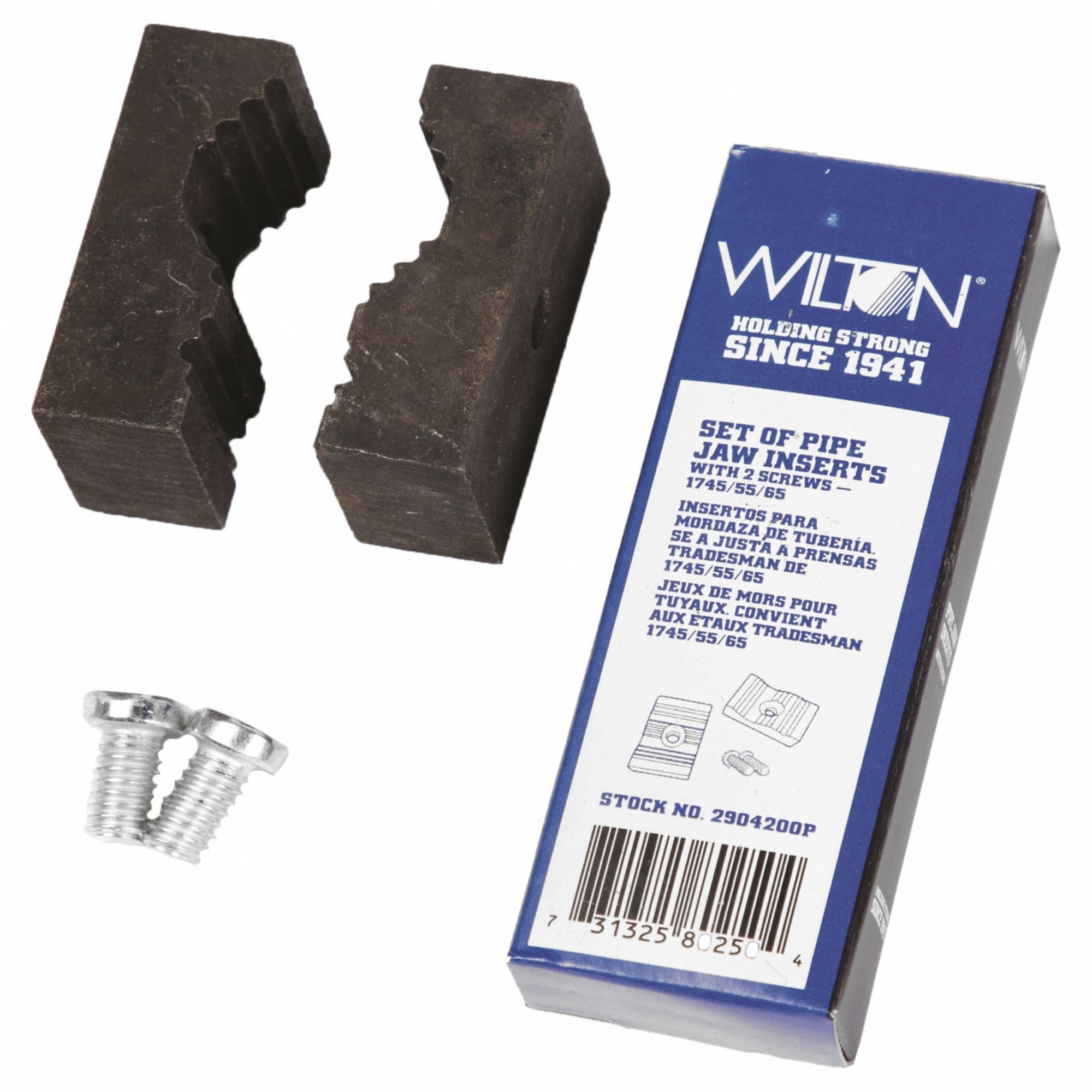 WILTON, Steel, For 1 3/4 in Vise Jaw Wd, Pipe Jaws - 807A01|2904200P ...