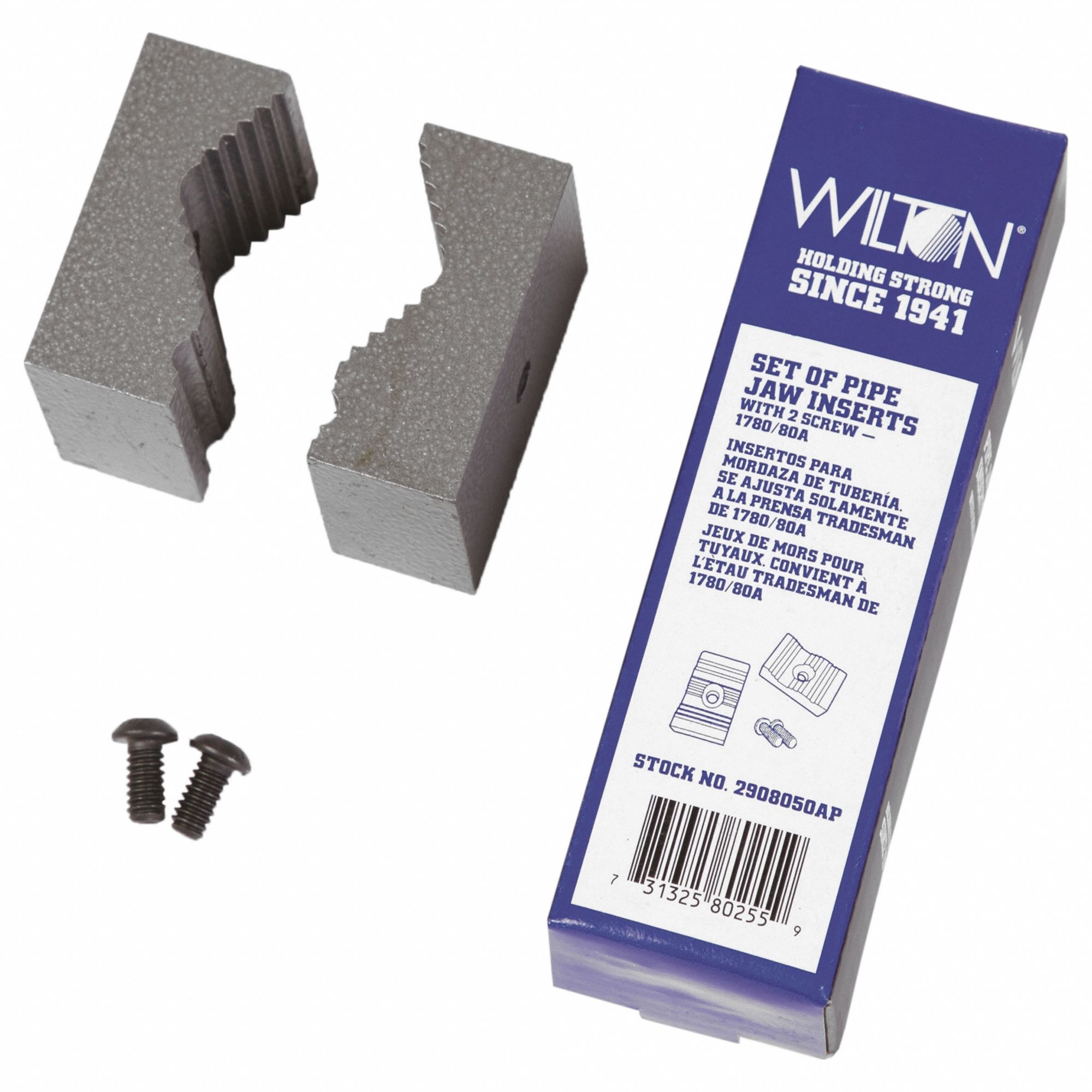 WILTON, Steel, For 2 1/4 in Vise Jaw Wd, Pipe Jaws - 807A02|2908050AP ...