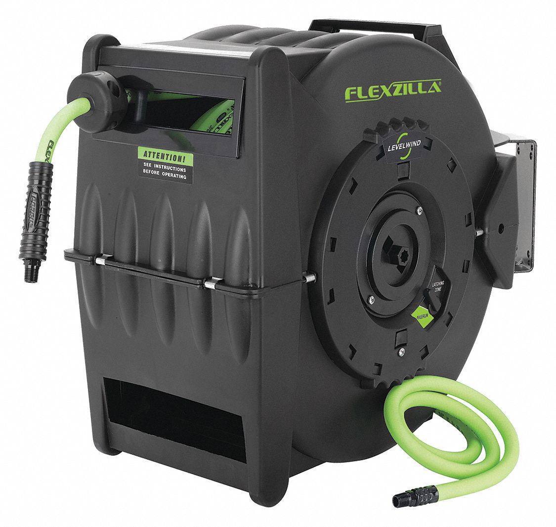 Retractable Air Hose Reel,3/8" x 50 ft. - 290G31|L8305FZ - Grainger