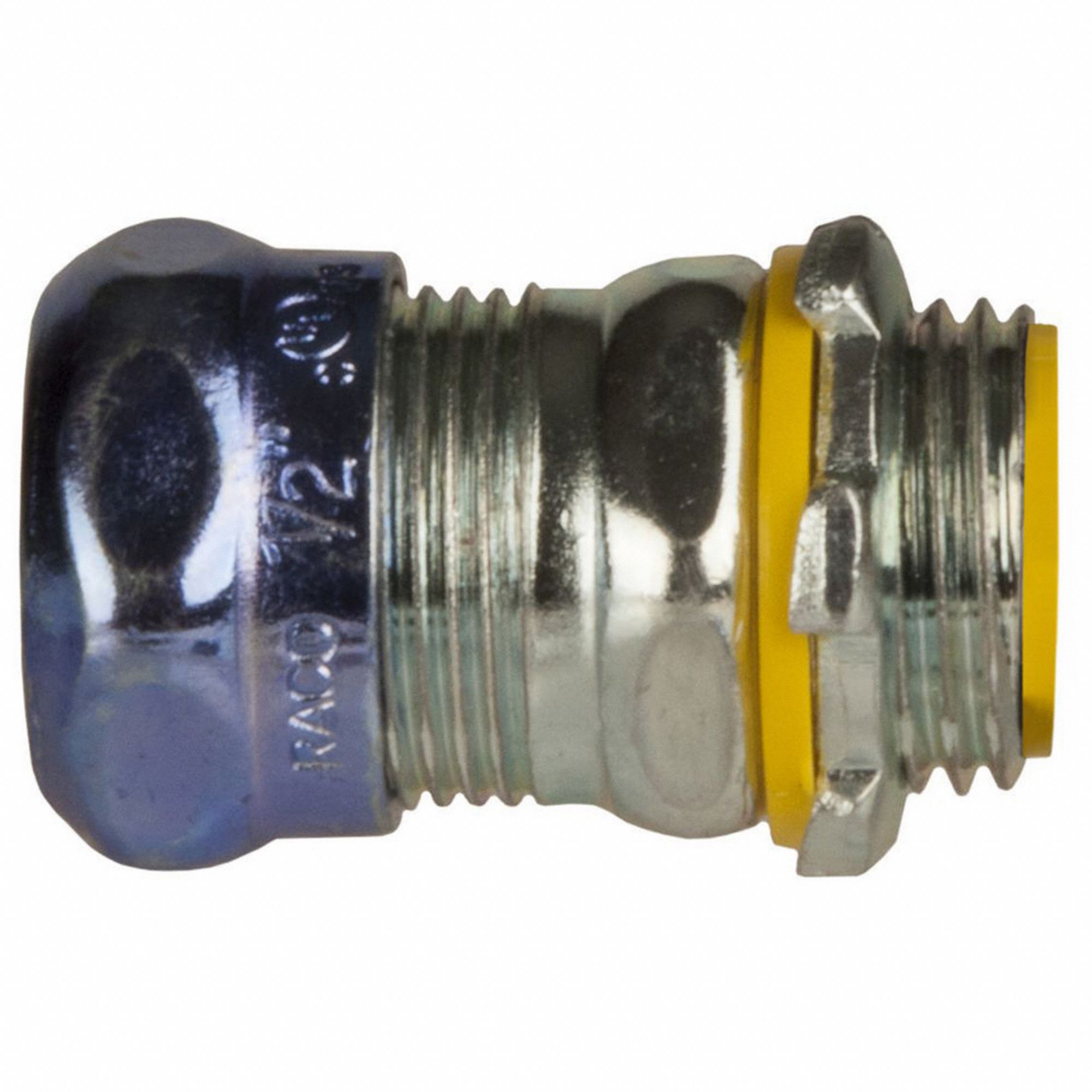 Steel, 1/2 in Trade Size, Compression Conduit Connector - 52AU75|2912RT ...