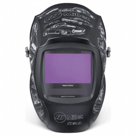MILLER ELECTRIC, Auto-Darkening, 4 Arc Sensors, Welding Helmet - 804YH2 ...