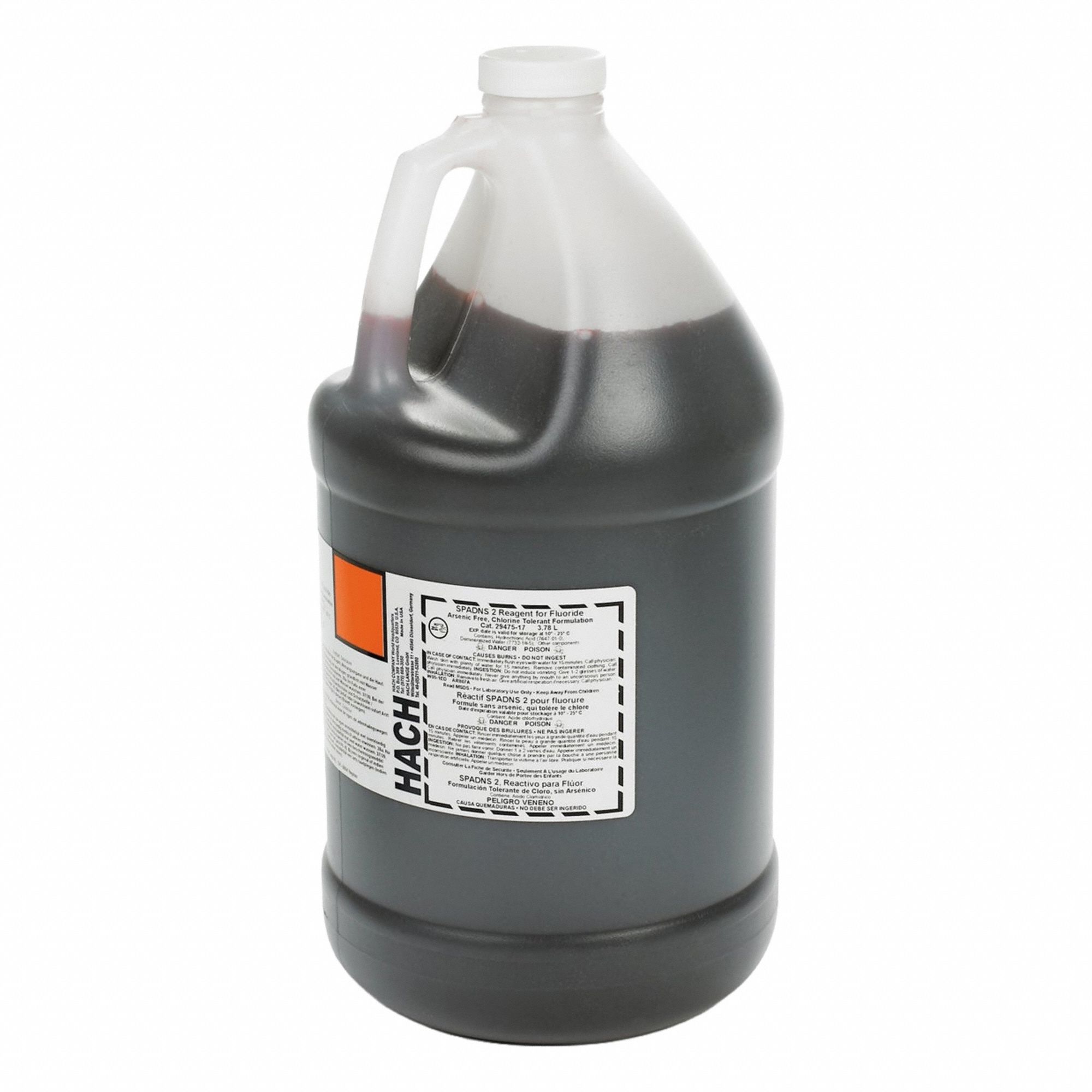HACH, Reagent, 3.78 L Volume, Fluoride Reagent Solution - 897YE4 ...