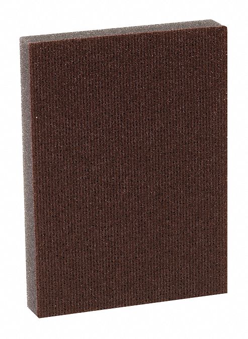 3M, 2 7/8 in W x 4 in L x 1/2 in T, Aluminum Oxide, Sanding Sponge ...
