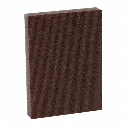 3M, 2 7/8 in W x 4 in L x 1/2 in T, Aluminum Oxide, Sanding Sponge ...