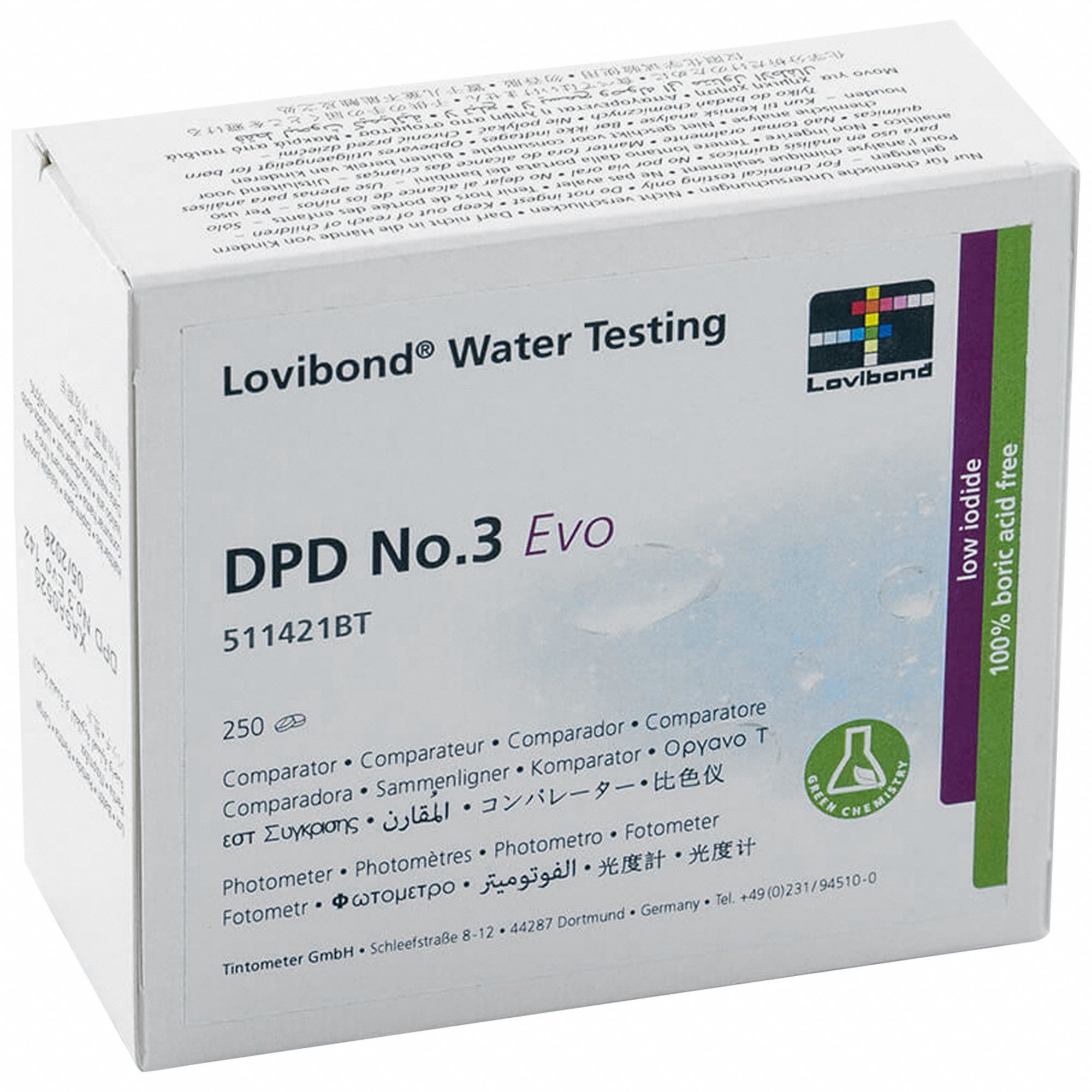 LOVIBOND DPD No.3 HR Evo, 0.1 to 10.0mg/L Range, For Use With ...
