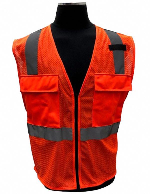Orange Mesh Xback Vest - Grainger