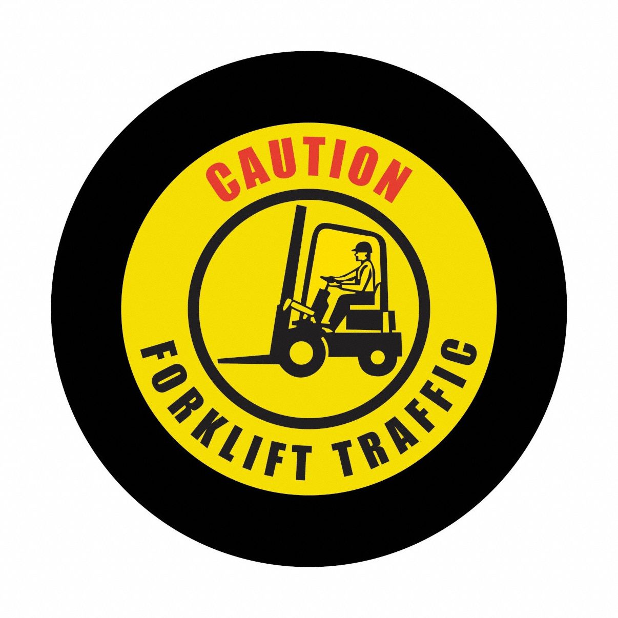 BRADY, Projector Slide, Caution Forklift Traffic, Projector Slide ...