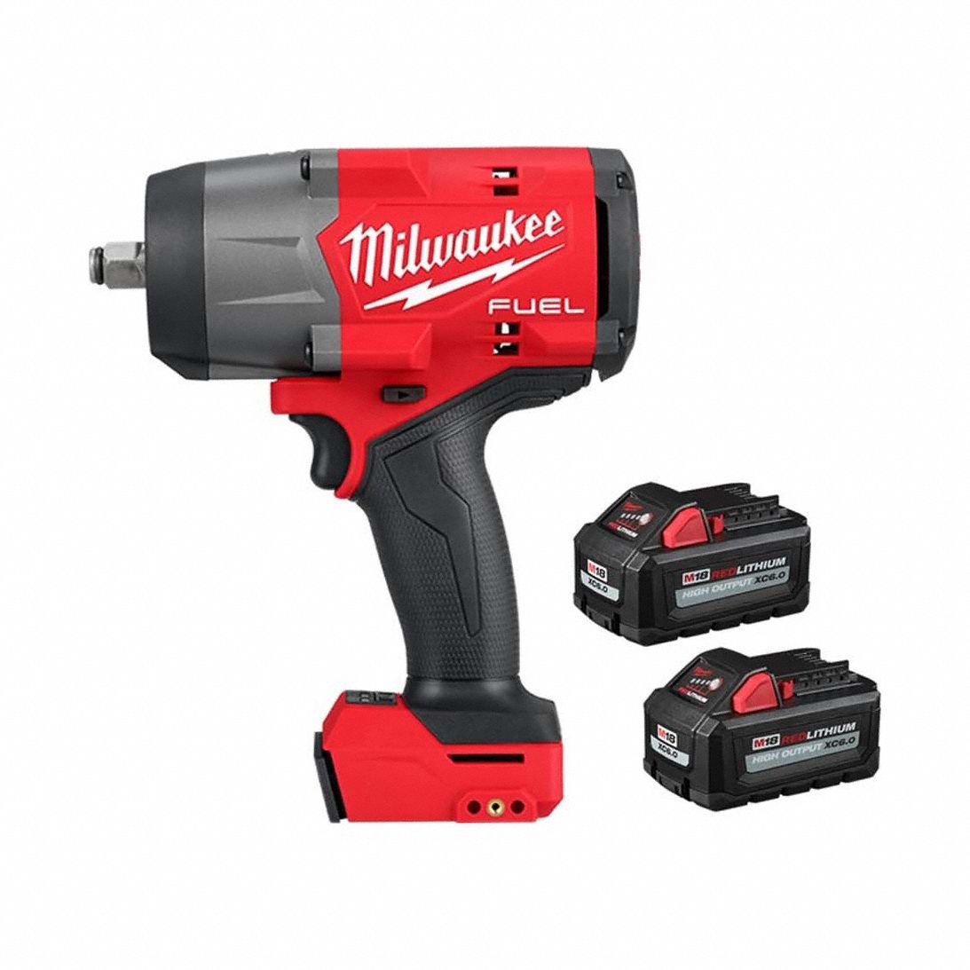 MILWAUKEE, 1/2 in Drive Size, 1,200 ft-lb Fastening Torque, Impact ...