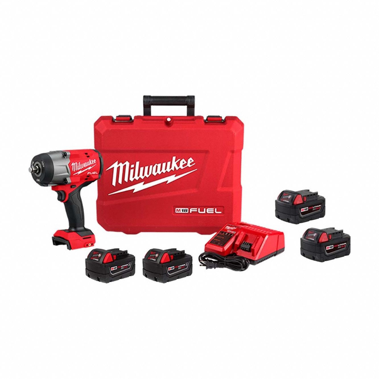 MILWAUKEE, 1/2 in Drive Size, 1,100 ft-lb Fastening Torque, Impact ...