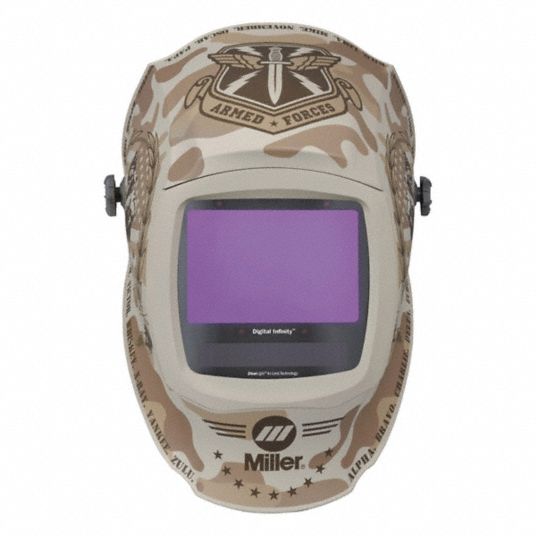 MILLER ELECTRIC, Auto-Darkening, 4 Arc Sensors, Welding Helmet - 844FV5 ...