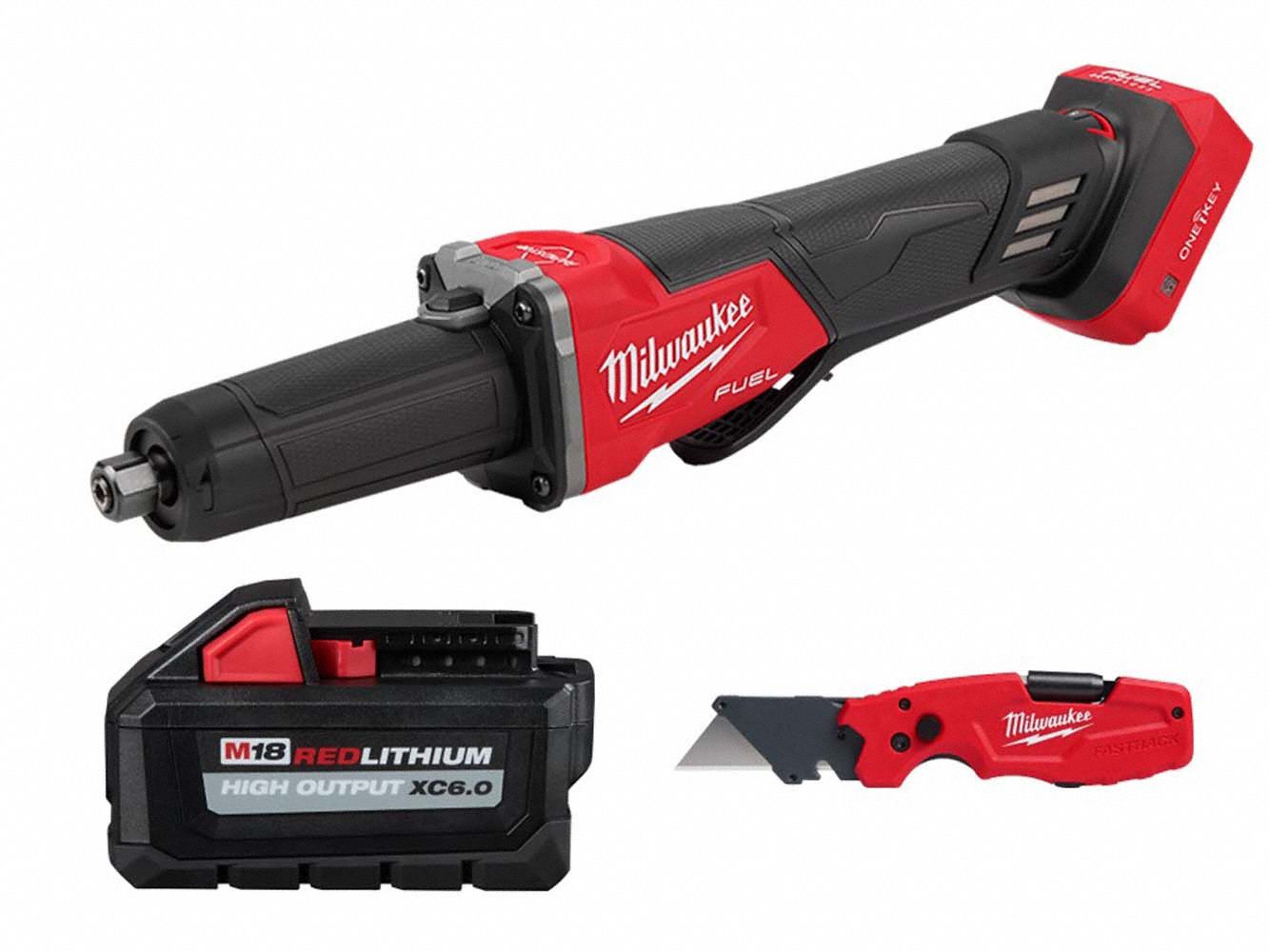 20,000 RPM Max. Speed, Paddle, Die Grinder Kit - 391MR2|2984-20, 48-11-1865, 48-22-1505 - Grainger