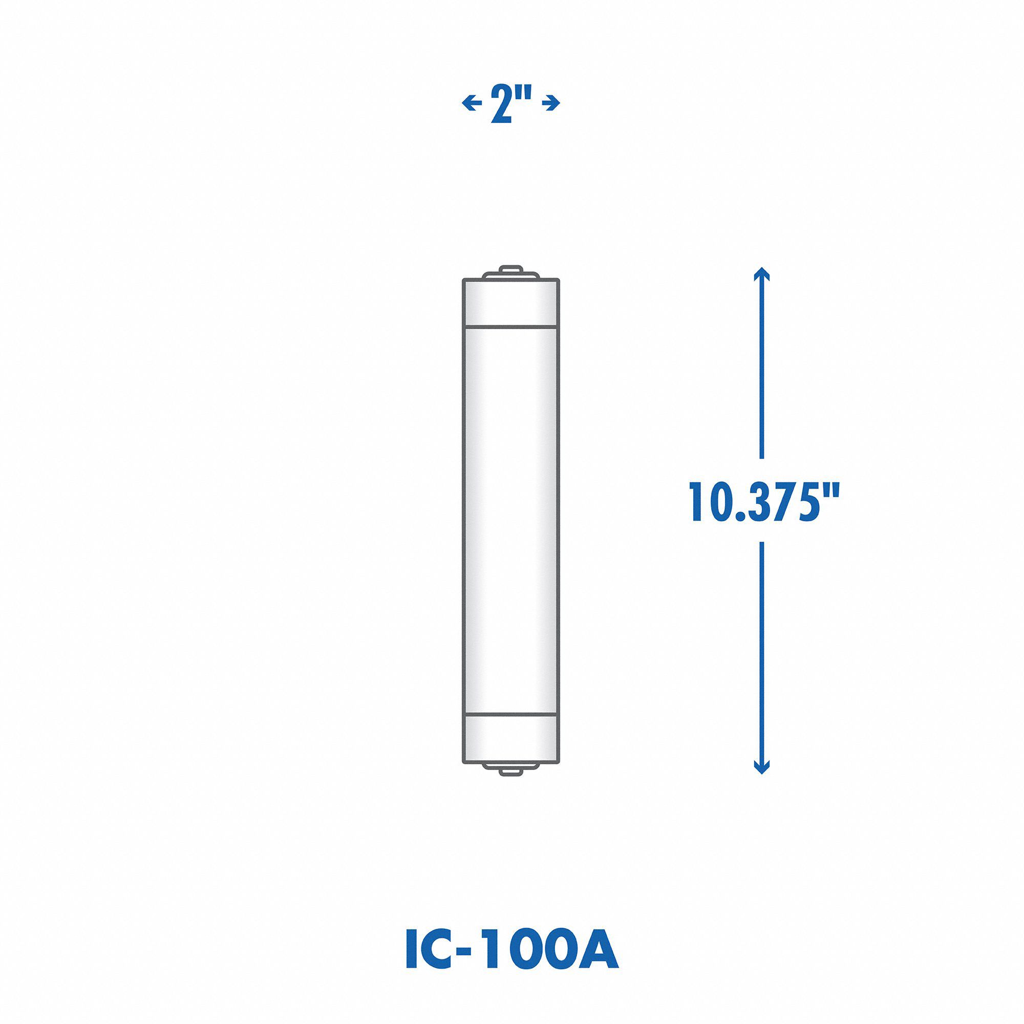CULLIGAN Inline Water Filter: 0.5 gpm, 2,500 gal, 10 1/2 in Overall Ht ...