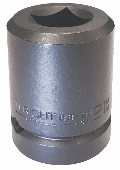 WRIGHT TOOL, 1 in Drive Size, 21 mm Socket Size, Budd Wheel Socket ...