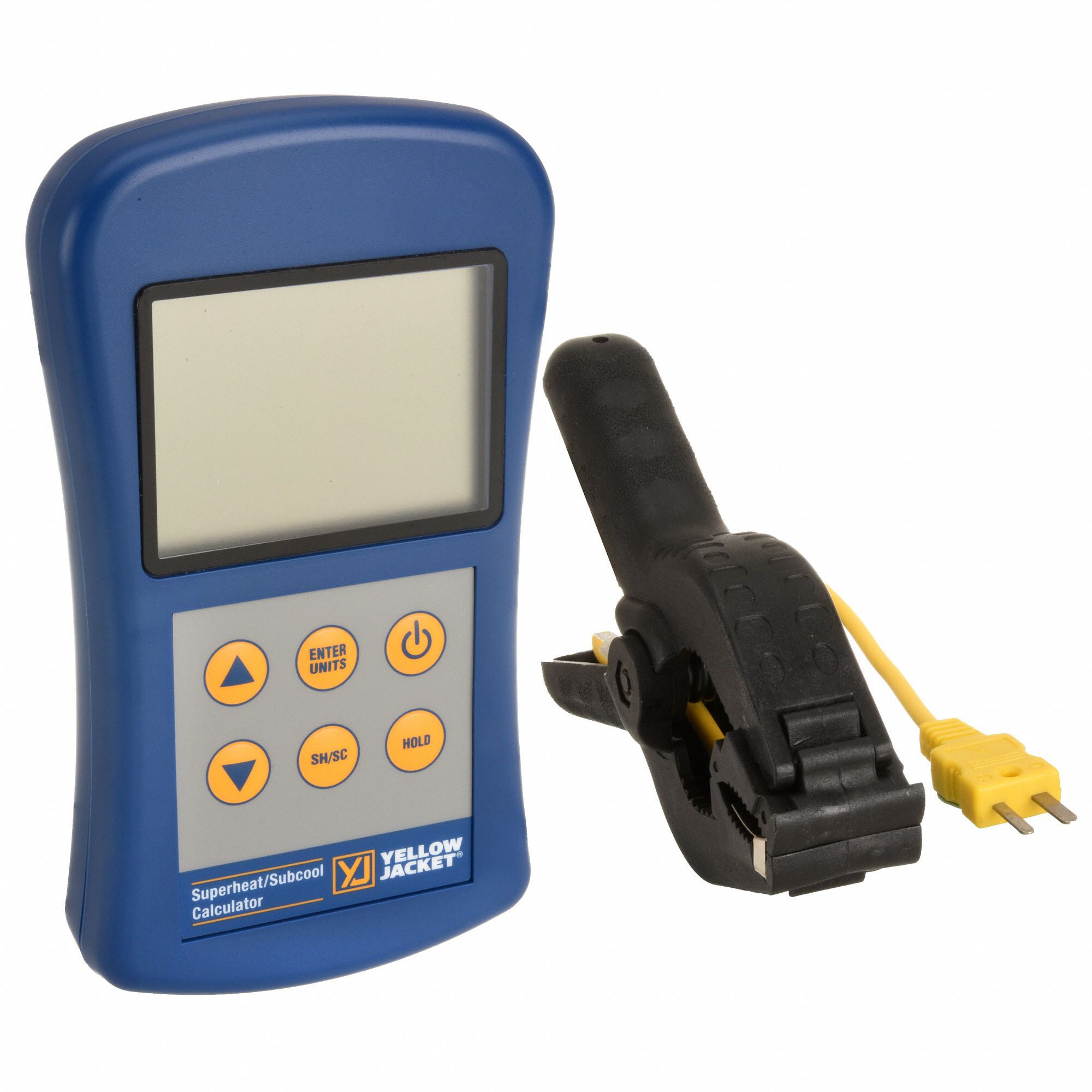 YELLOW JACKET Superheat and Subcooling Meter, LCD Display, Measuring ...