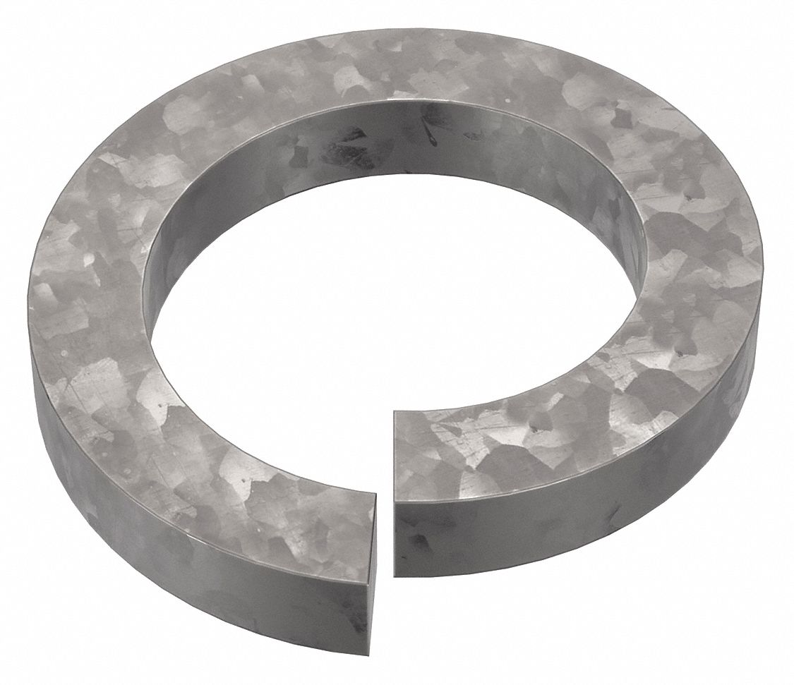 Case Hardened, Hot-Dipped Galvanized, Split Lock Washer - 29DM99|U37025 ...
