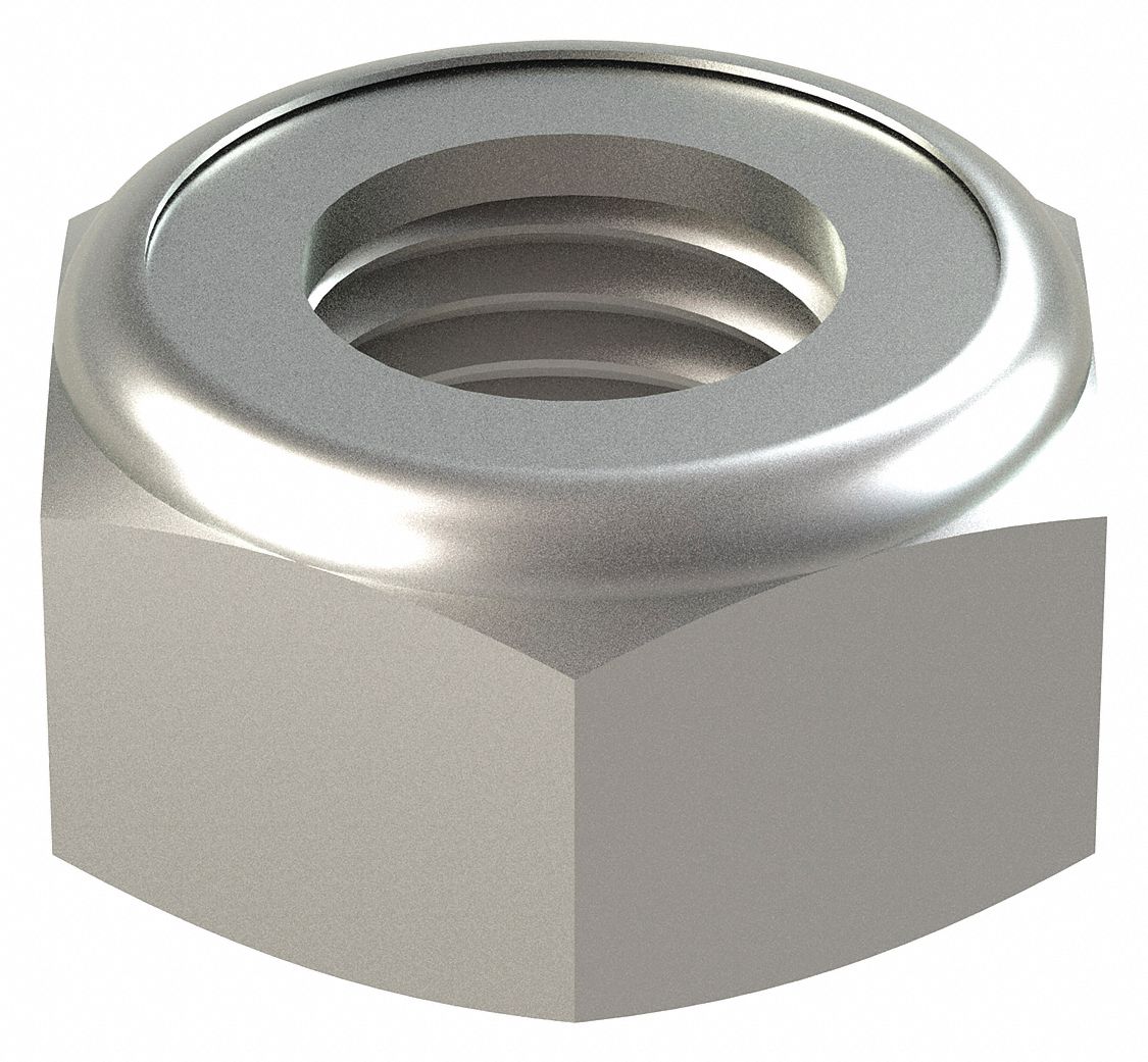Nylon Insert, 1"-8 Thread Size, Lock Nut - 29DR56|U51705.100.0001 ...
