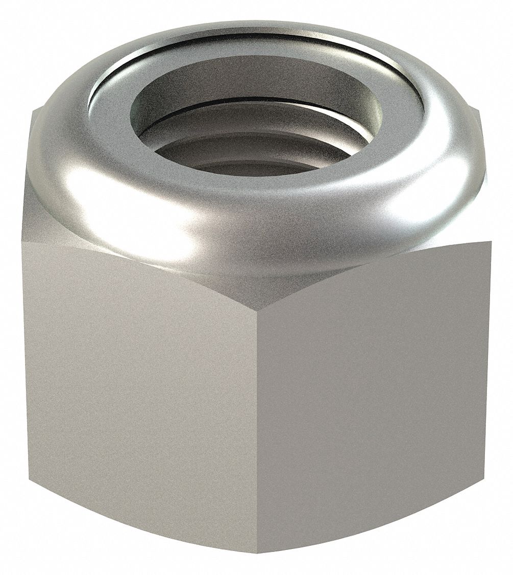 Nylon Insert, 1 1/4"-7 Thread Size, Lock Nut - 29DR64|U51718.125.0001 ...