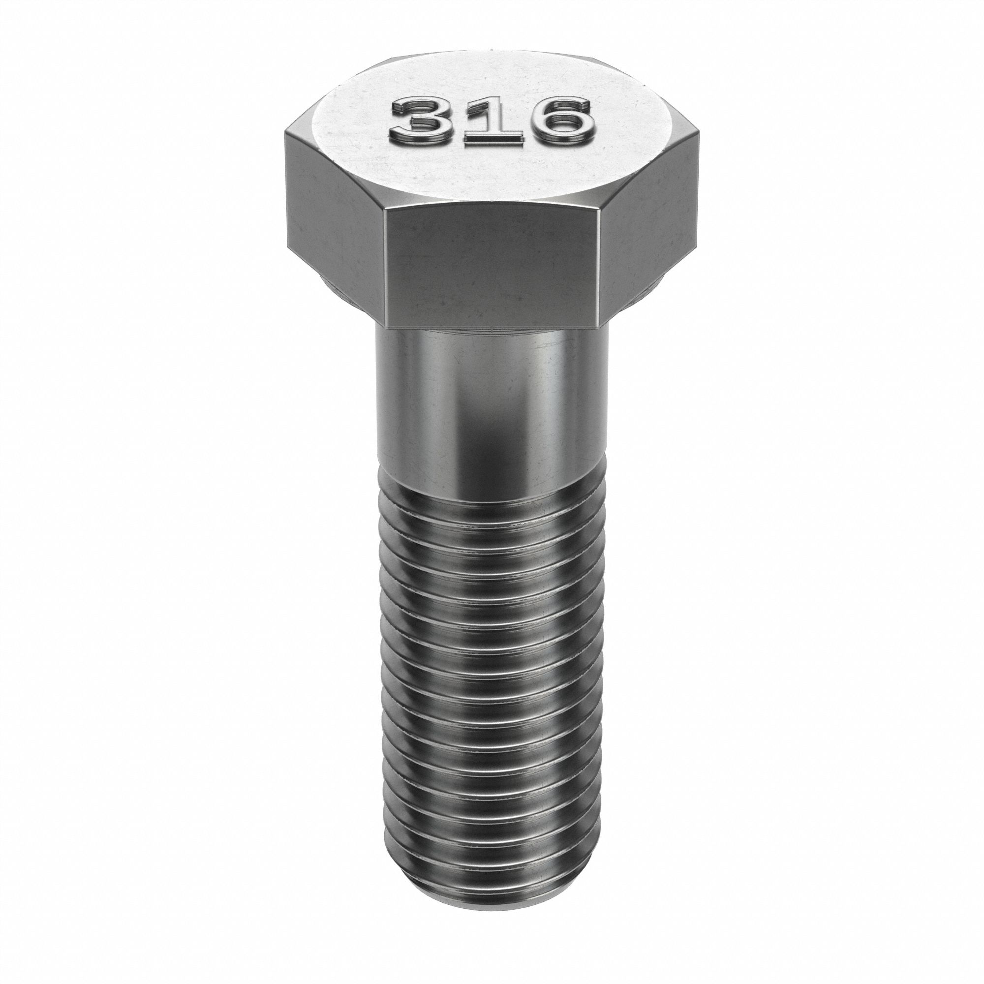 APPROVED VENDOR Tornillo de Cabeza de Dado Hexagonal 1"-8 316 Longitud de 3-1/2", Acabado Sin ...
