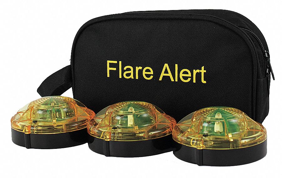 FLAREALERT, Puck LED Flare, 3 Flares Included, LED Road Flare Kit ...