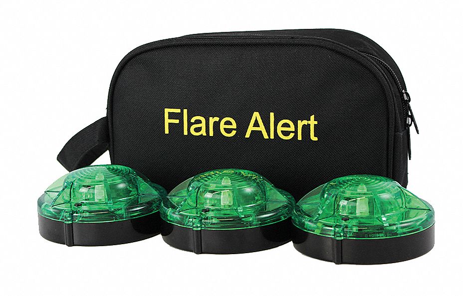 FLAREALERT, Puck LED Flare, 3 Flares Included, LED Road Flare Kit ...
