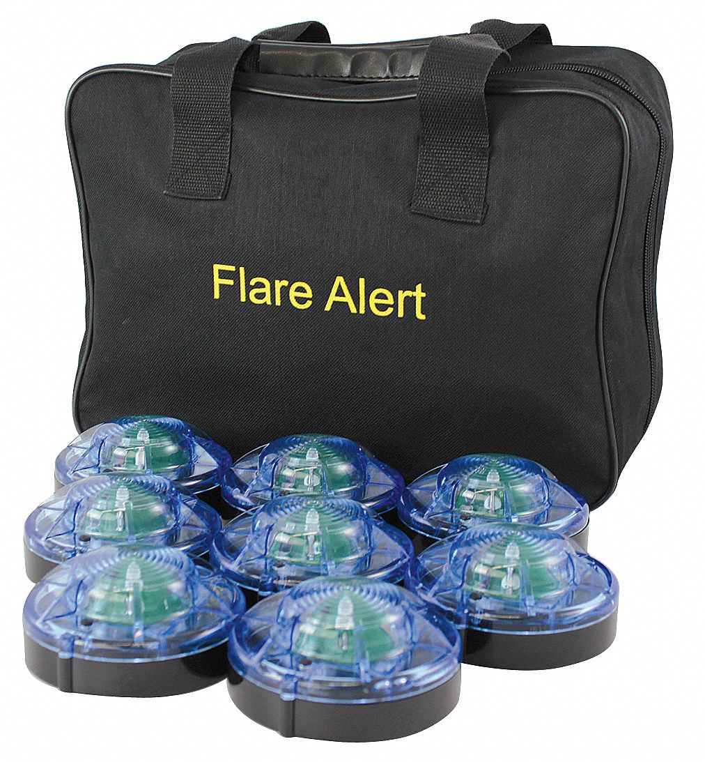 FLAREALERT, Puck LED Flare, 8 Flares Included, LED Road Flare Kit ...