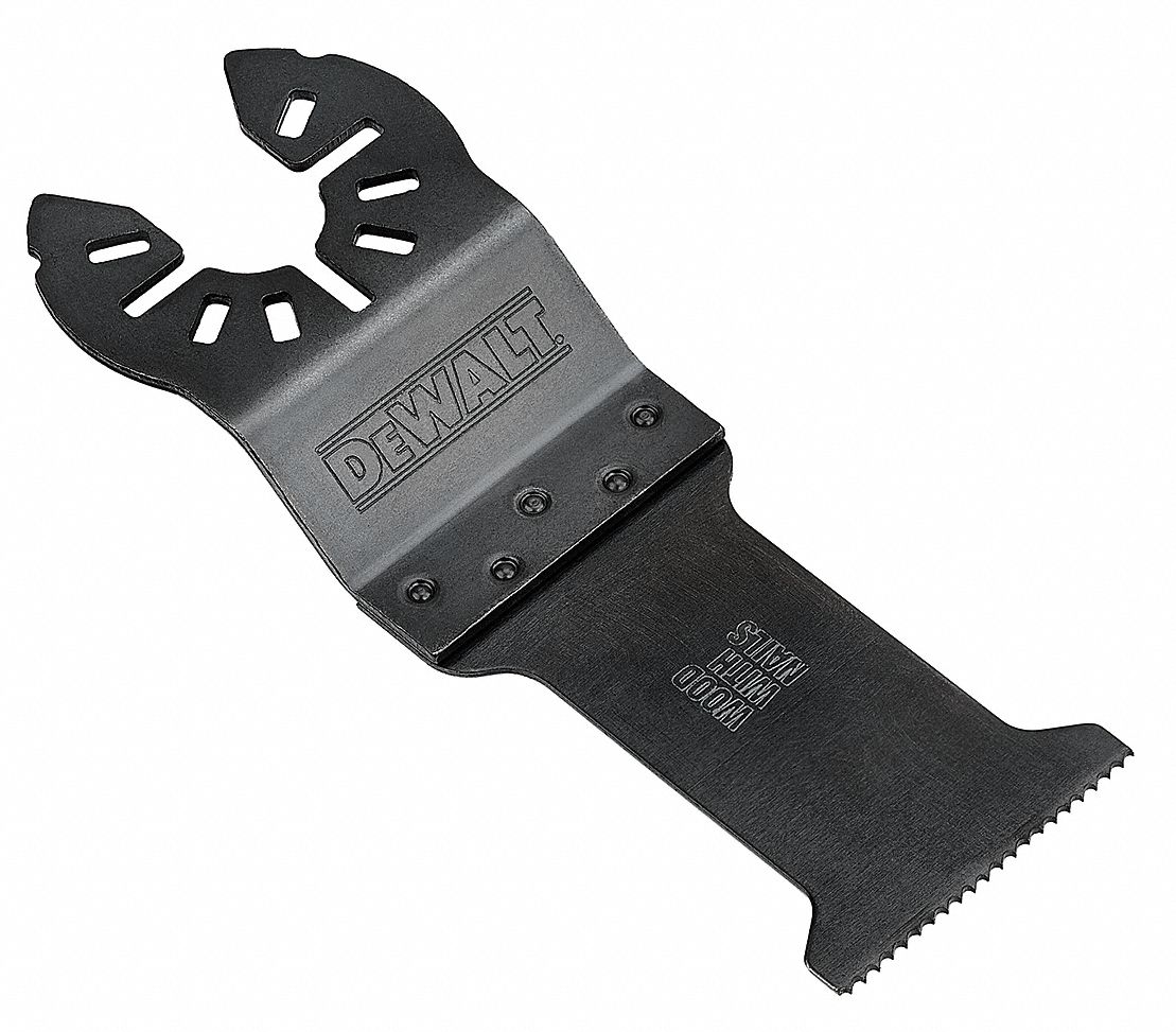 DEWALT, 1 1/4 in Blade Wd, 3 3/4 in Overall Lg, Oscillating Tool Blade ...