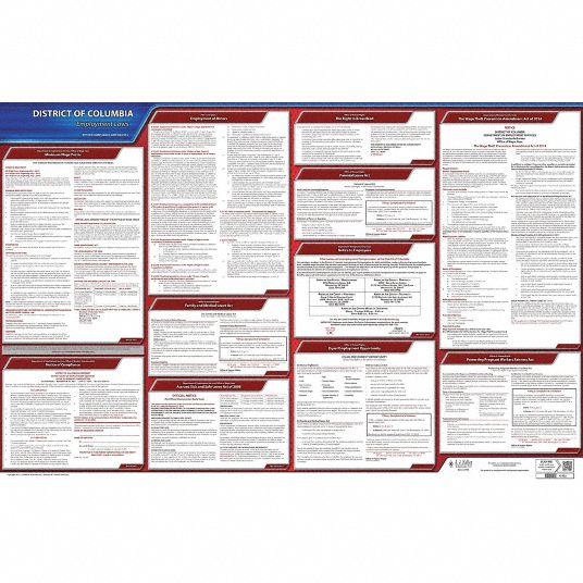 JJ KELLER, State Labor Law, DC, Labor Law Poster - 29DZ92|100-DC - Grainger