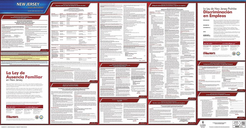 JJ KELLER, State Labor Law, NJ, Labor Law Poster - 29EA70|200-NJ - Grainger