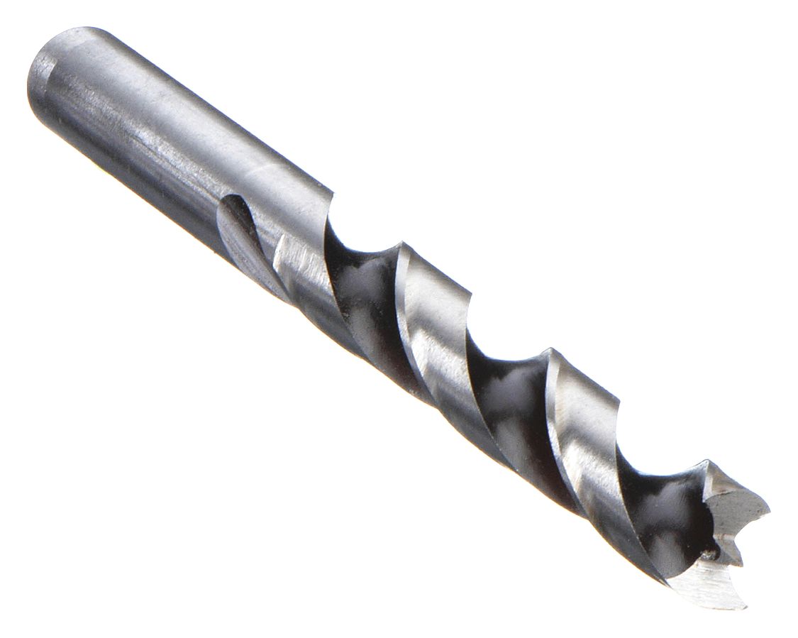 Wood Drilling Bit, Brad Point Bit, 4 15/32 in Length, 5/16 in Shank ...